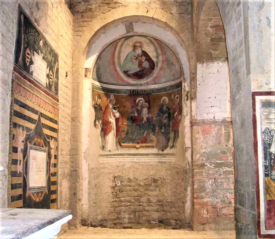 SALE SAN GIOVANNI (CN). Pieve di San Giovanni Battista, due immagini di ...