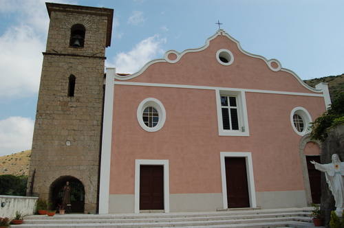 MADDALONI (CE). Chiesa di S Benedetto, affresco con s. Antonio abate ...